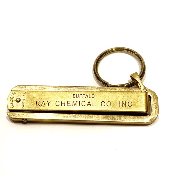 Accessories | Vintage Kay Chemical Co Brass Keychain | Poshmark